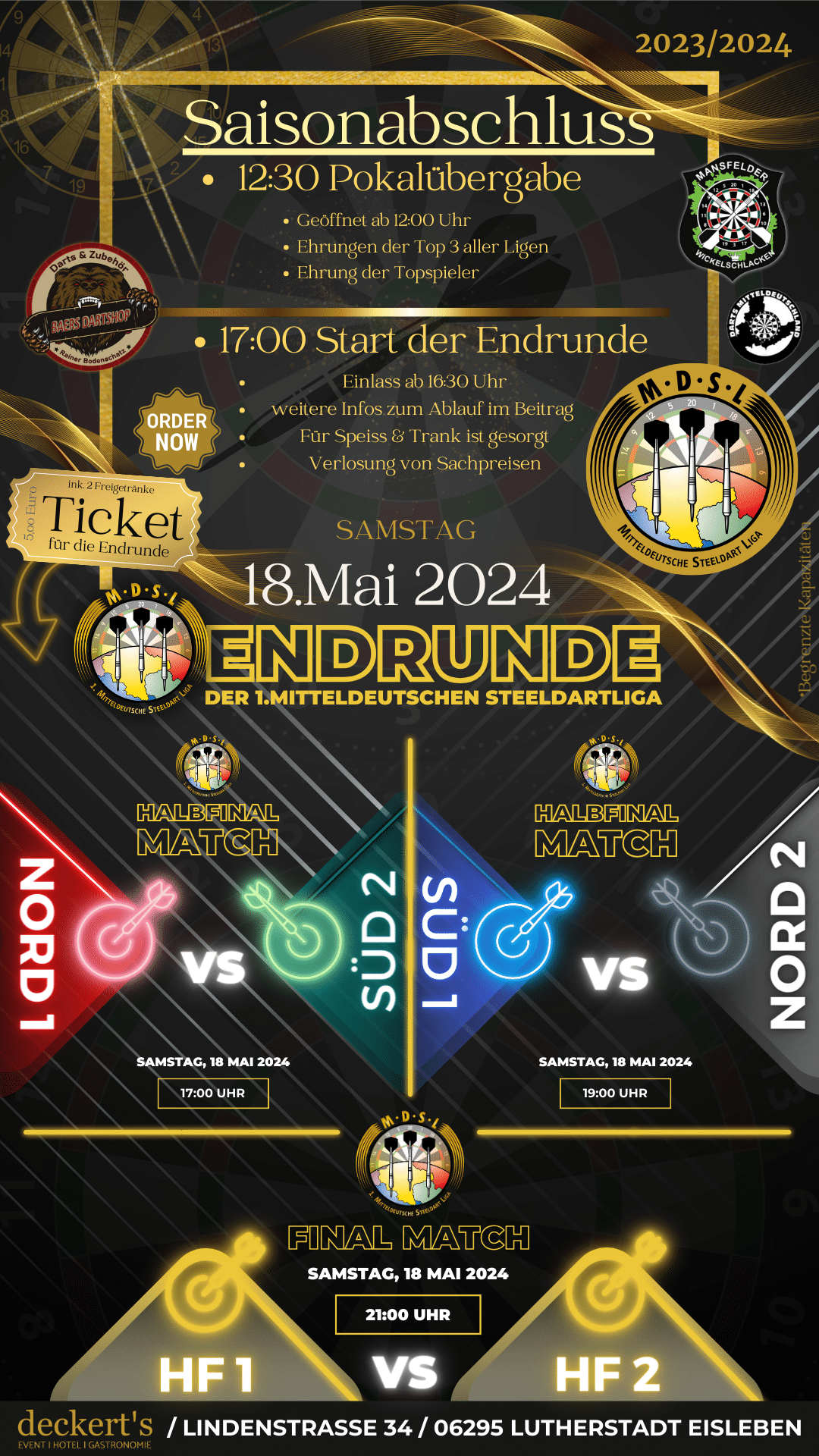 Saisonabschluss – Mitteldeutsche Steeldartliga